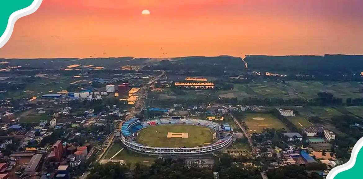 Zahur Ahmed Chowdhury Stadium Pitch report, Boundary Length